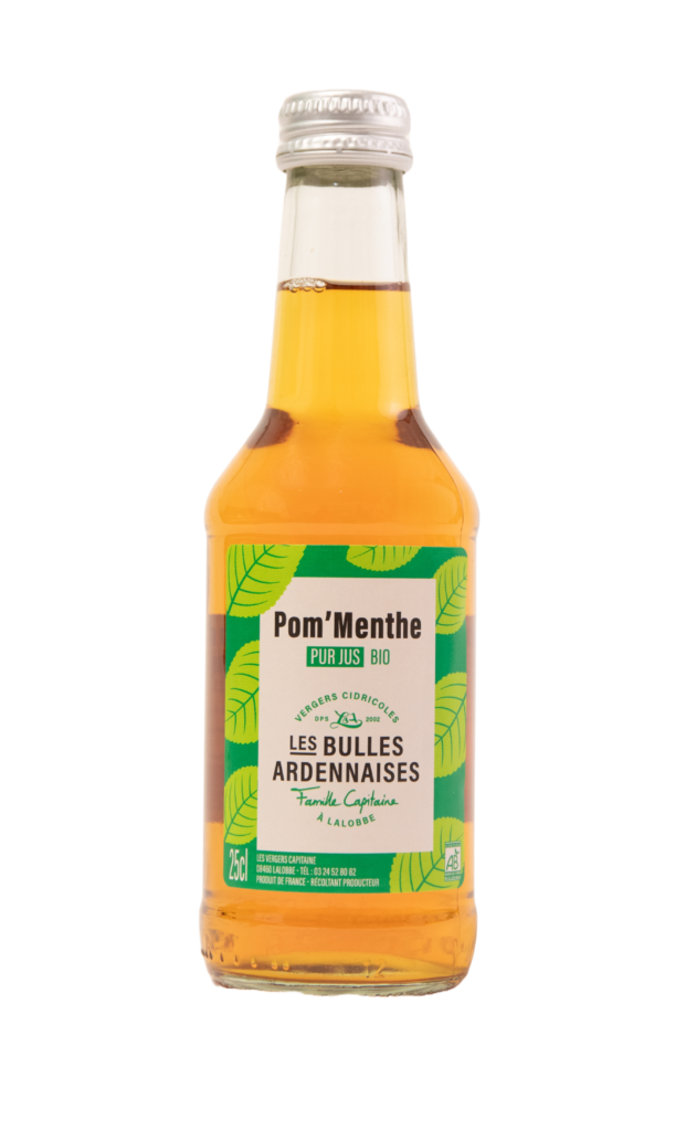Pur Jus de Pom'Menthe Bio (25cl) - Les Bulles Ardennaises